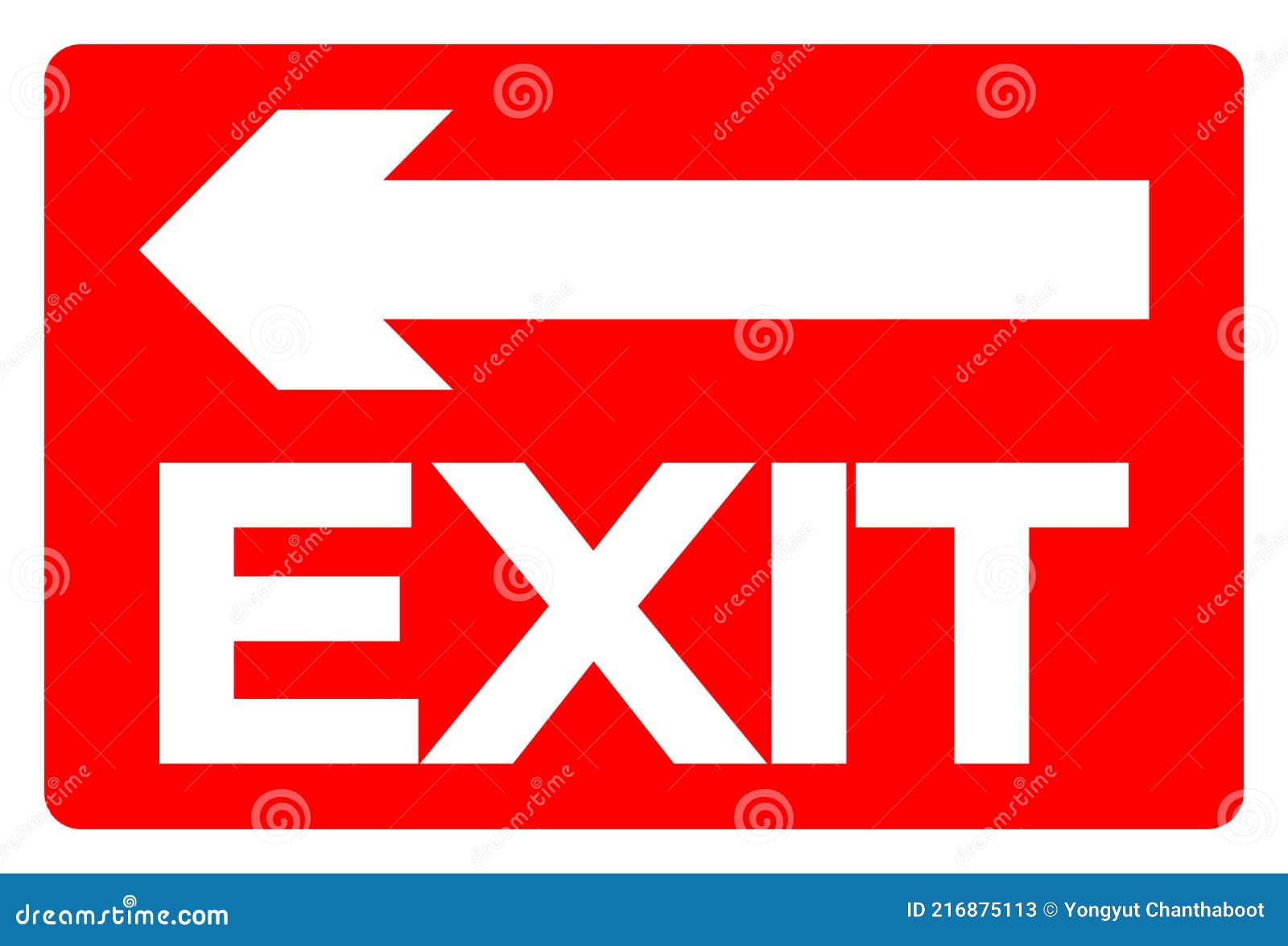 Exit Symbol Sign, Vector Illustration, Isolate on White Background ...