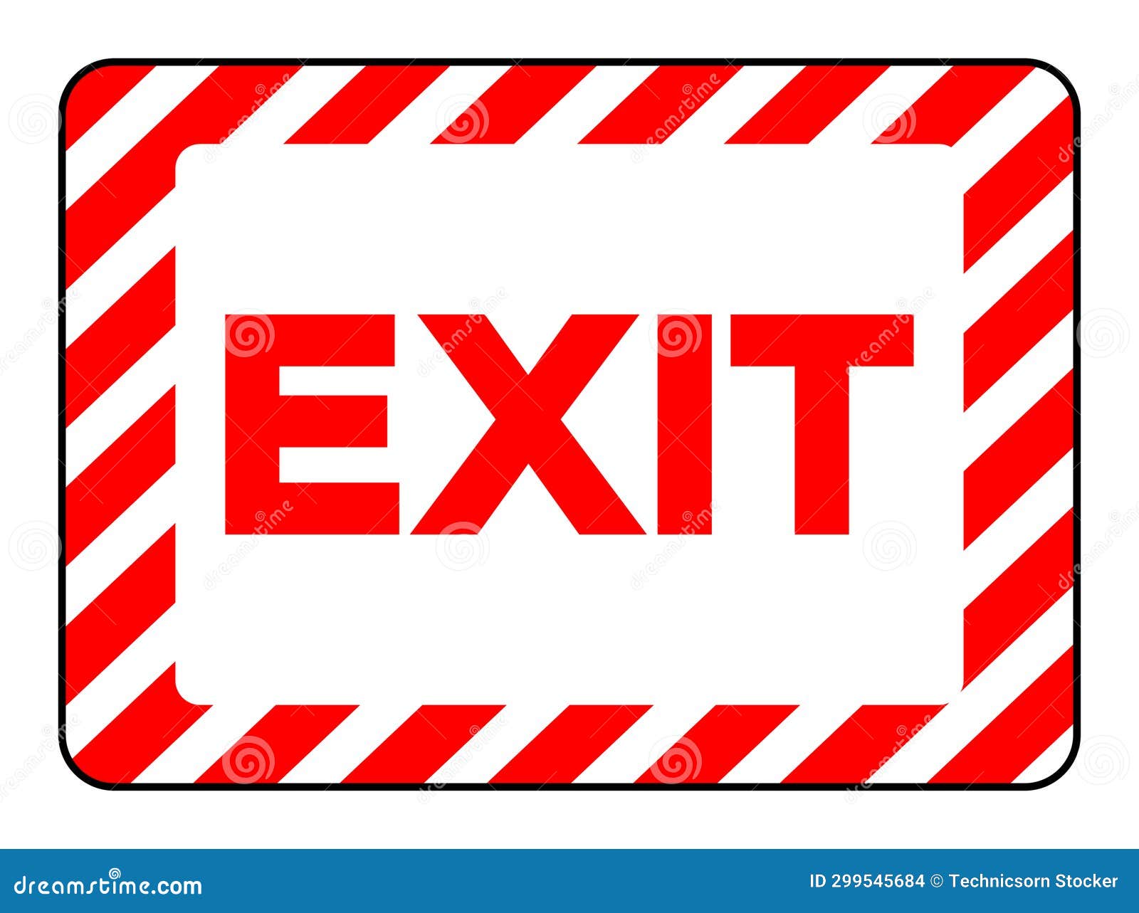 Exit Symbol Sign, Vector Illustration, Isolate on White Background ...