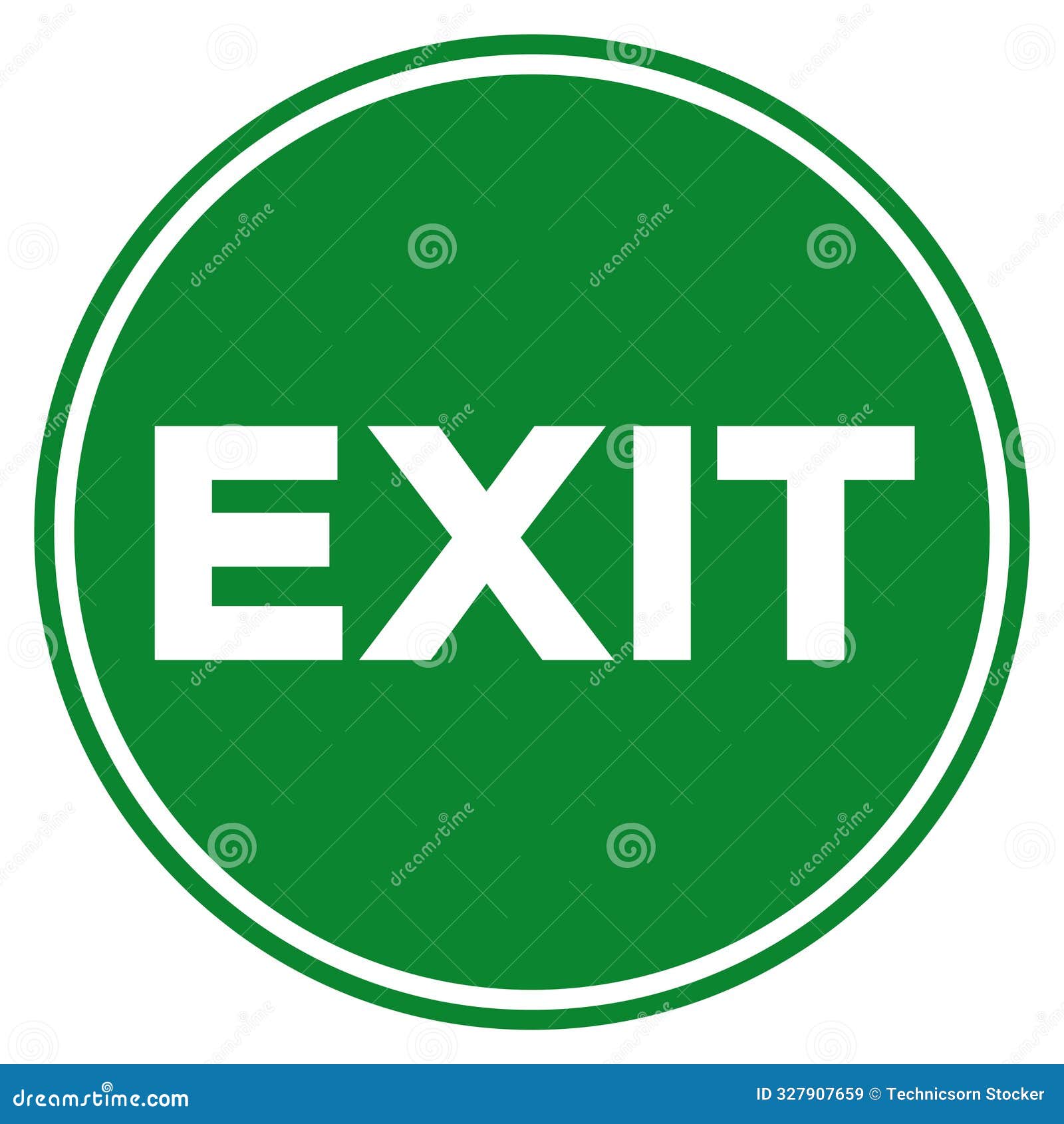 Exit Symbol Sign, Vector Illustration, Isolate on White Background ...