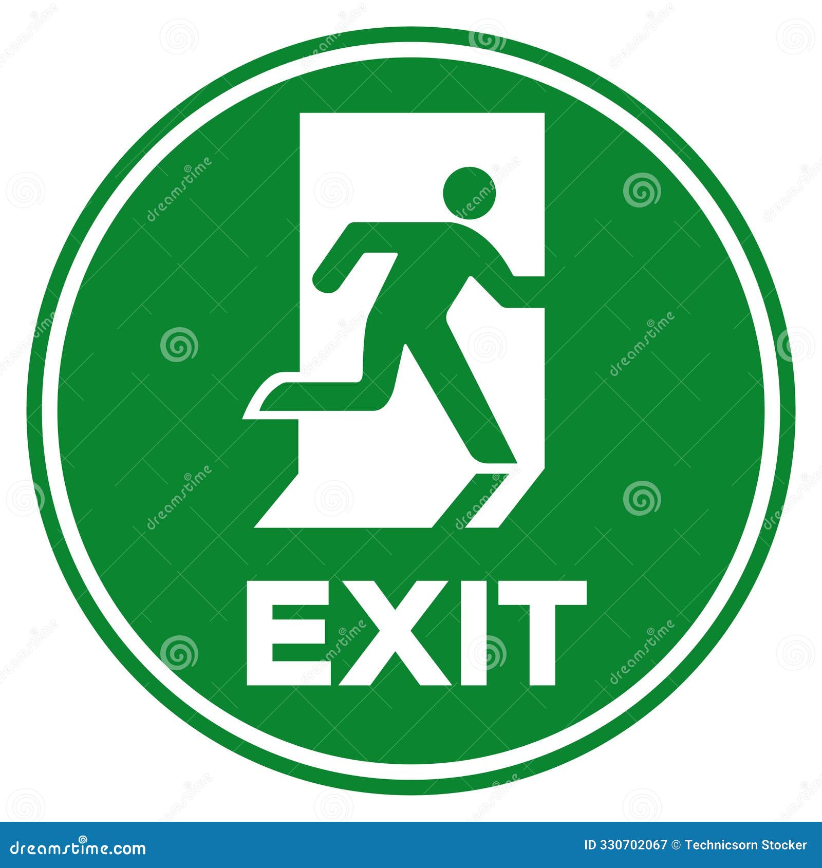 Exit Symbol Sign, Vector Illustration, Isolate on White Background ...