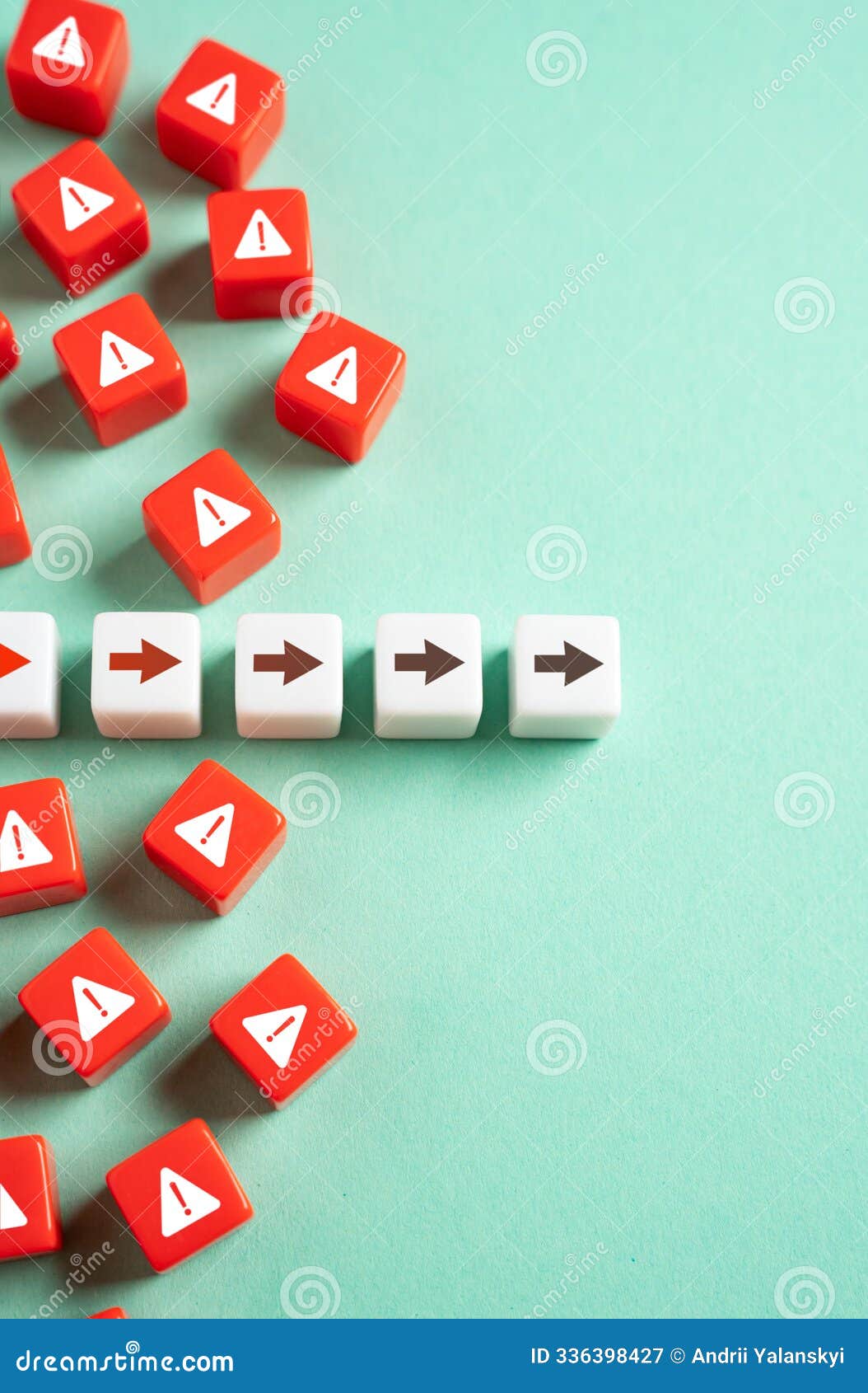 Exit To Safety. Overcome Obstacles. Avoid Trouble. Adaptability Stock ...