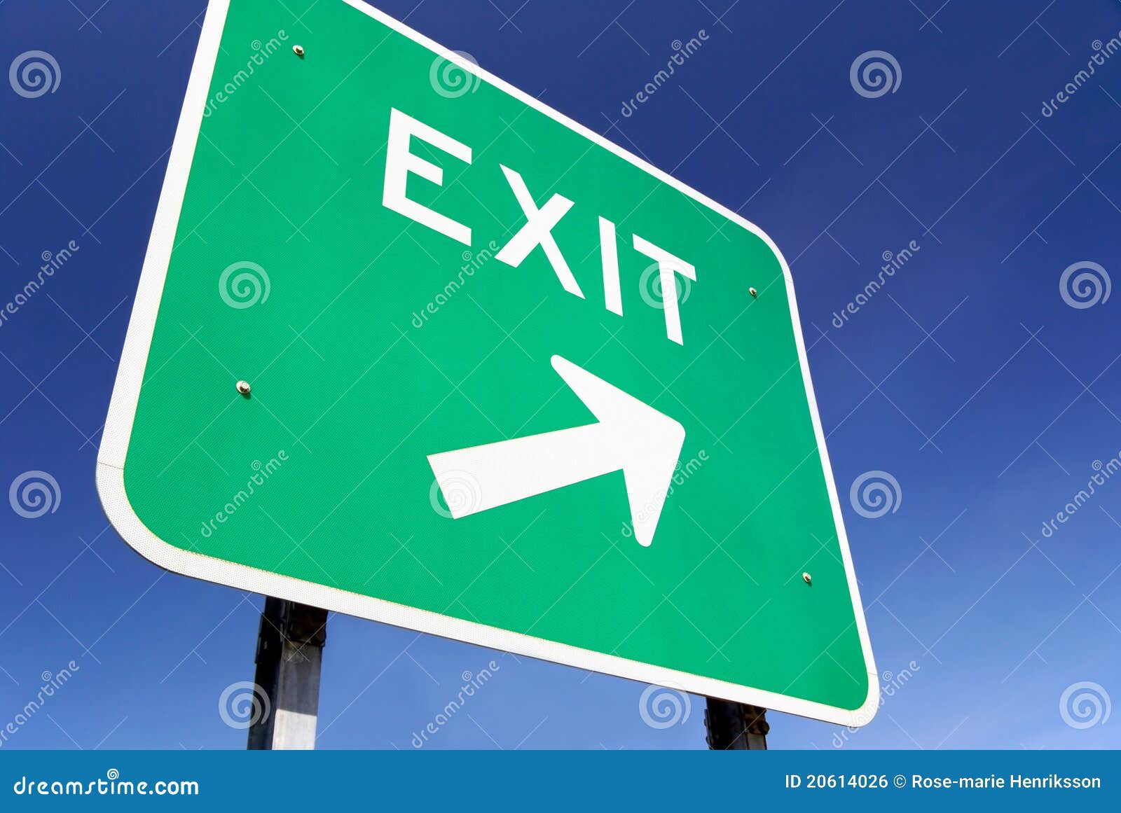 Exit Traffic Sign Royalty Free Stock Image - Image: 20614026
