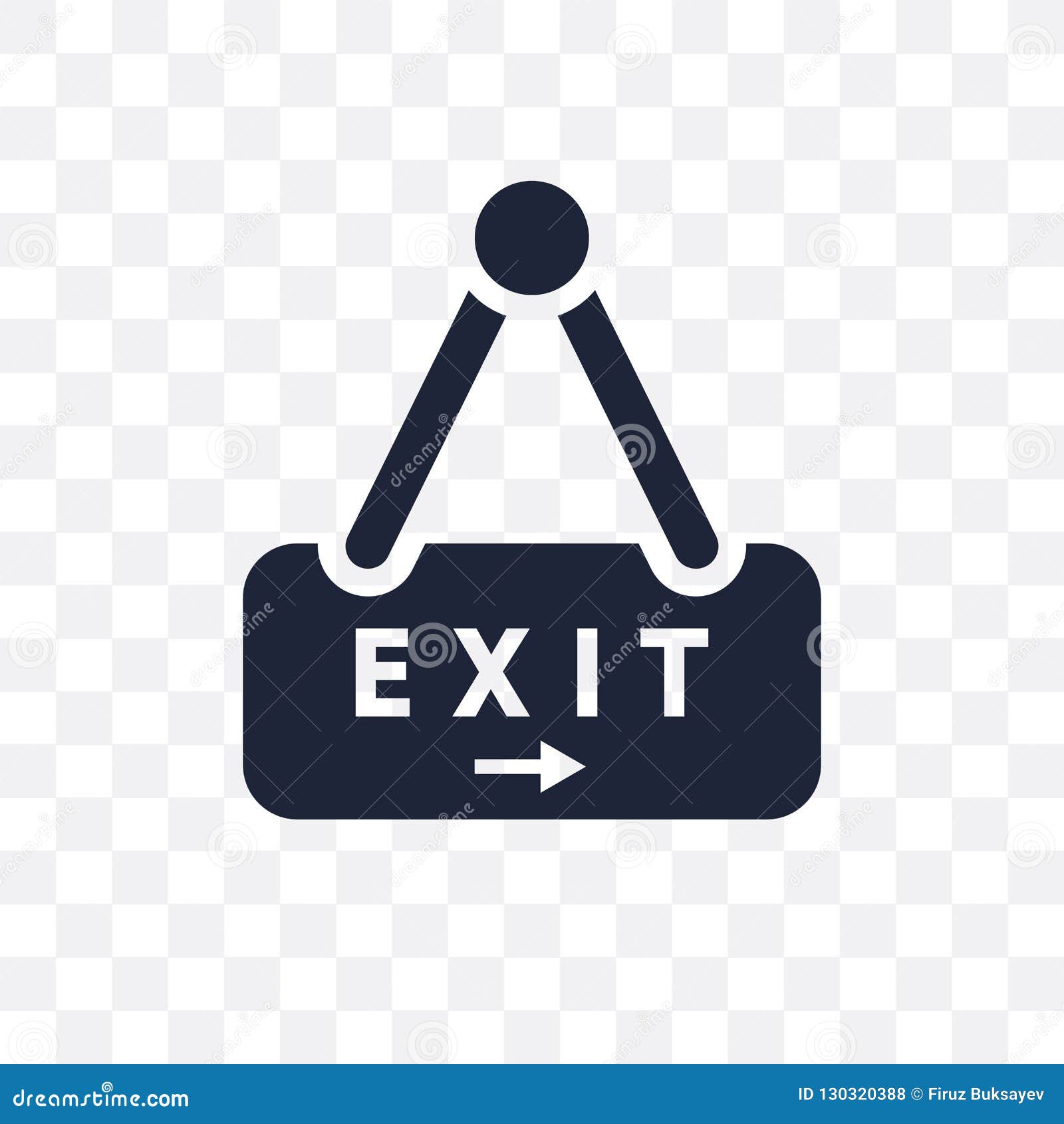 Exit Transparent Icon. Exit Symbol Design From Hotel Collection. Vector ...