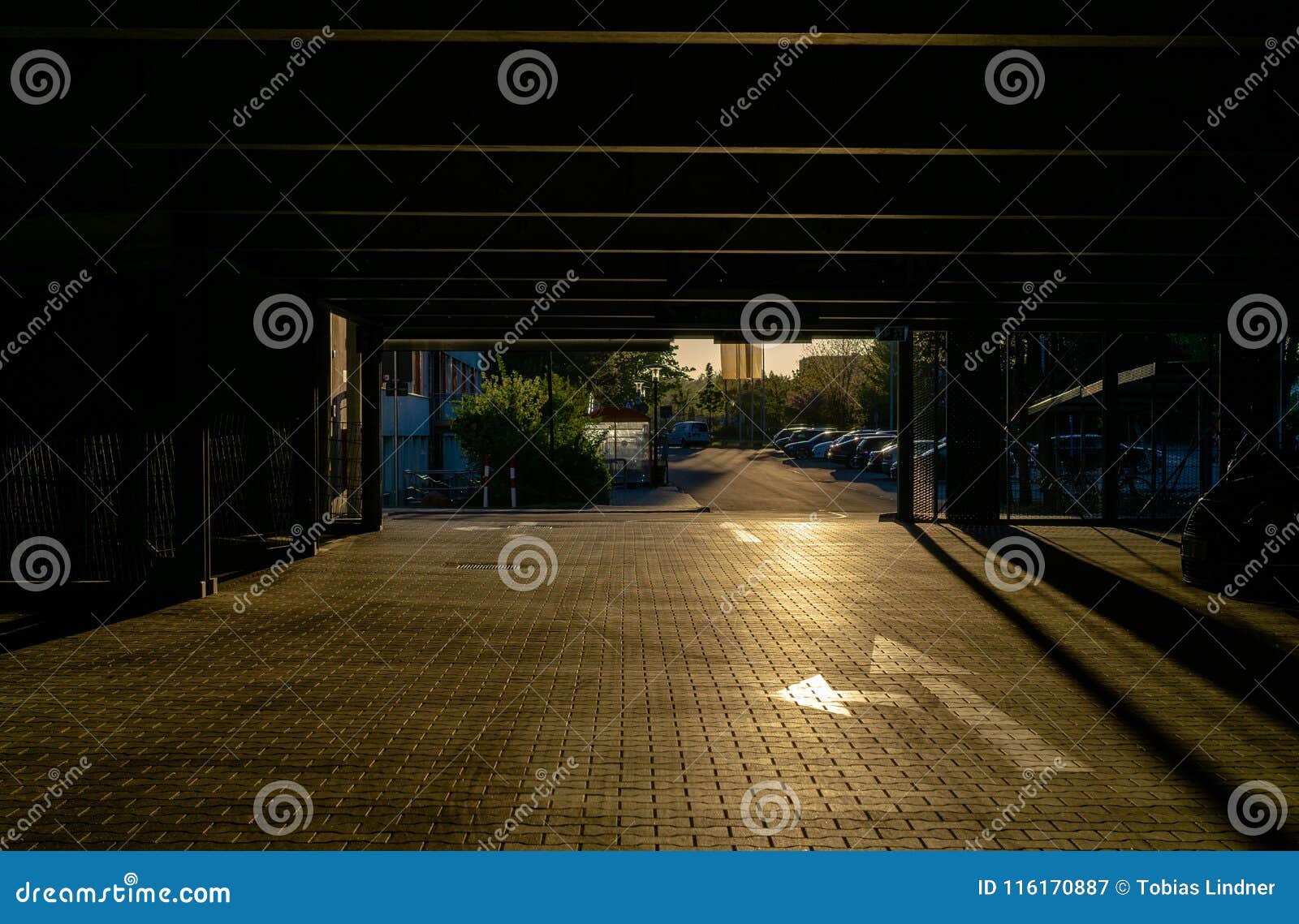 Exit of a Underground Car Park or Multi-storey Car Park Stock Image ...