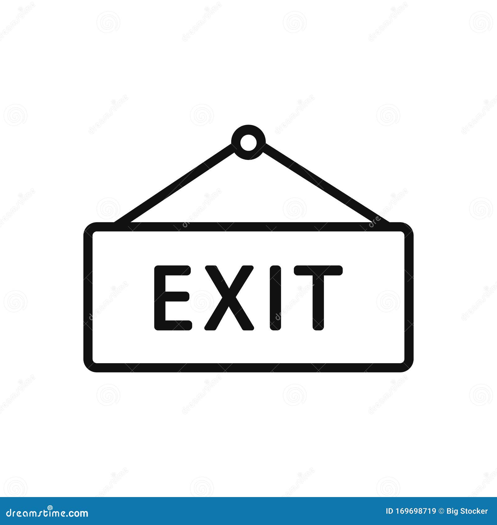 Exit Vector Icon in Modern Design Style for Web Site and Mobile App ...