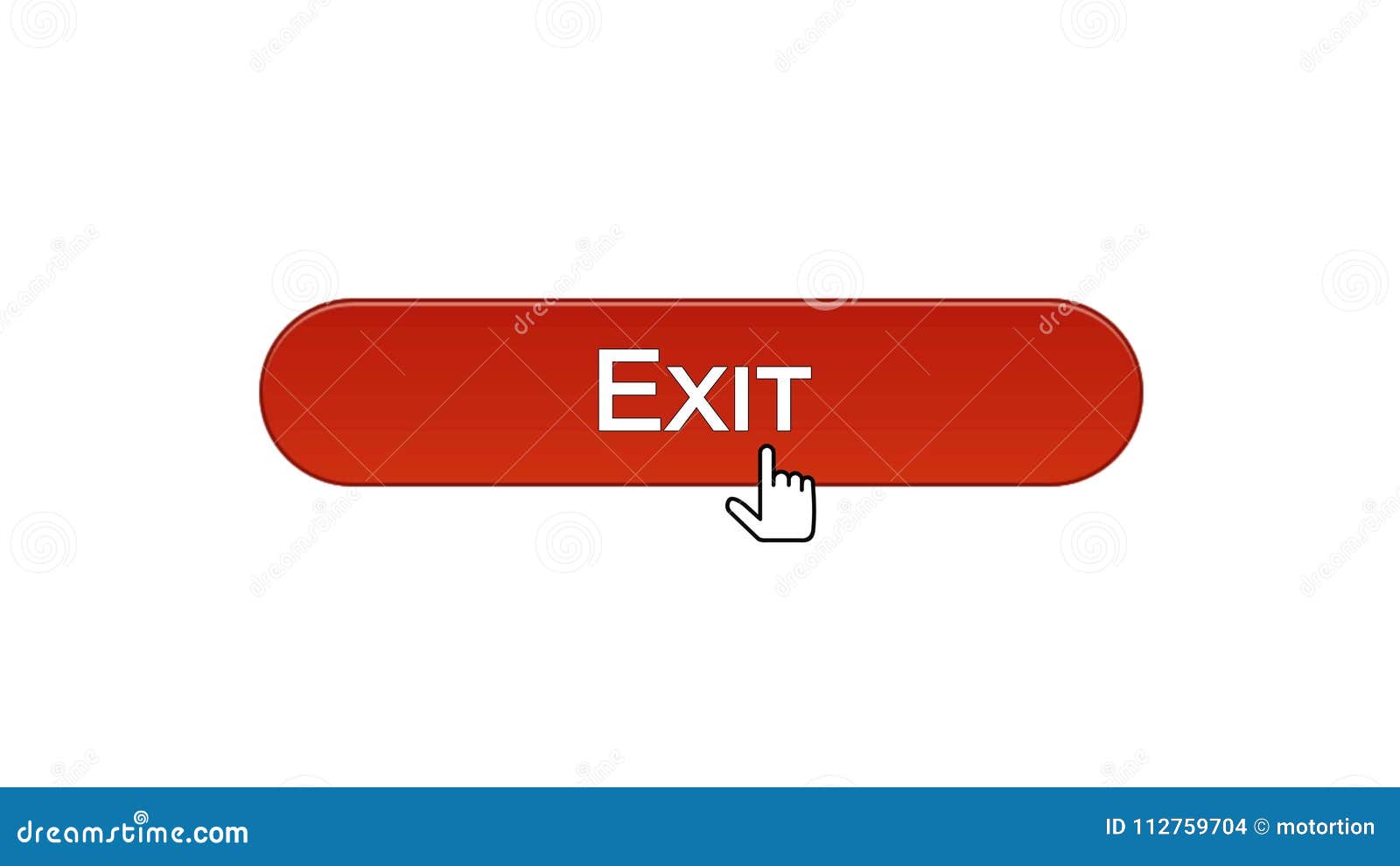 Exit Web Interface Button Clicked with Mouse Cursor, Win Red Color, Log ...