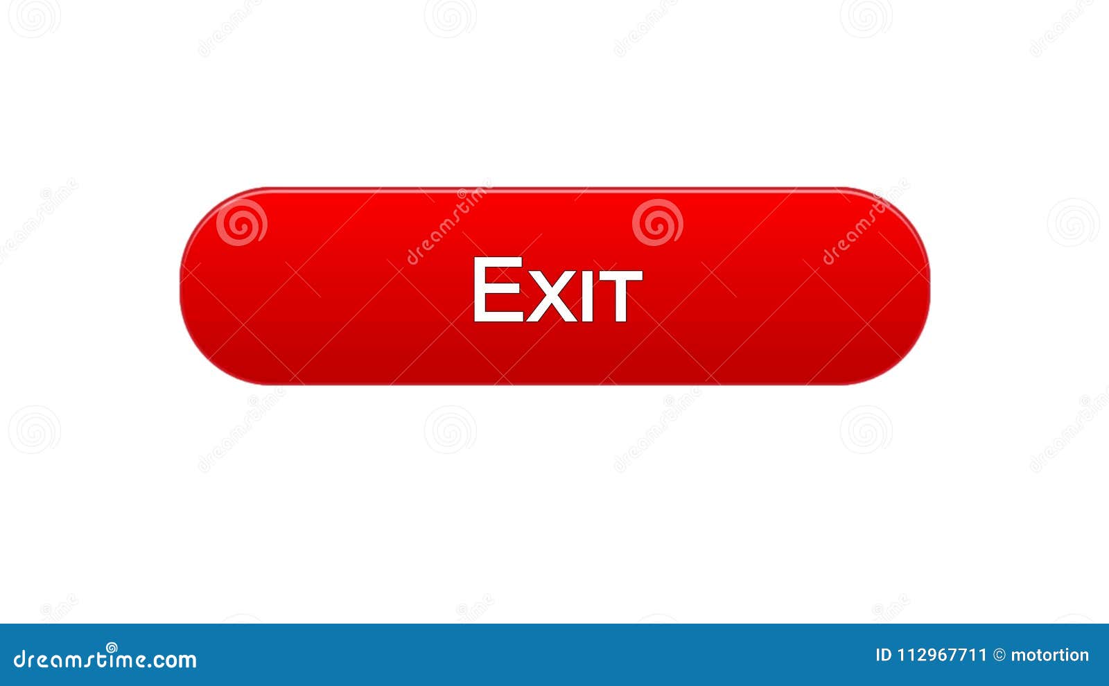 Exit Web Interface Button Red Color, Application Log-out, Internet ...
