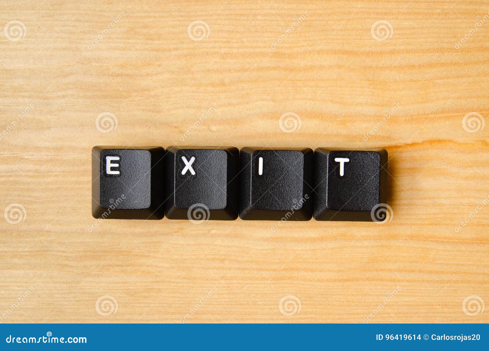 Exit word stock photo. Image of quote, keyboard, typography - 96419614