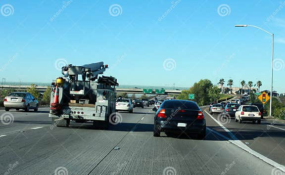 Exiting Traffic stock photo. Image of queue, freeway - 12124536