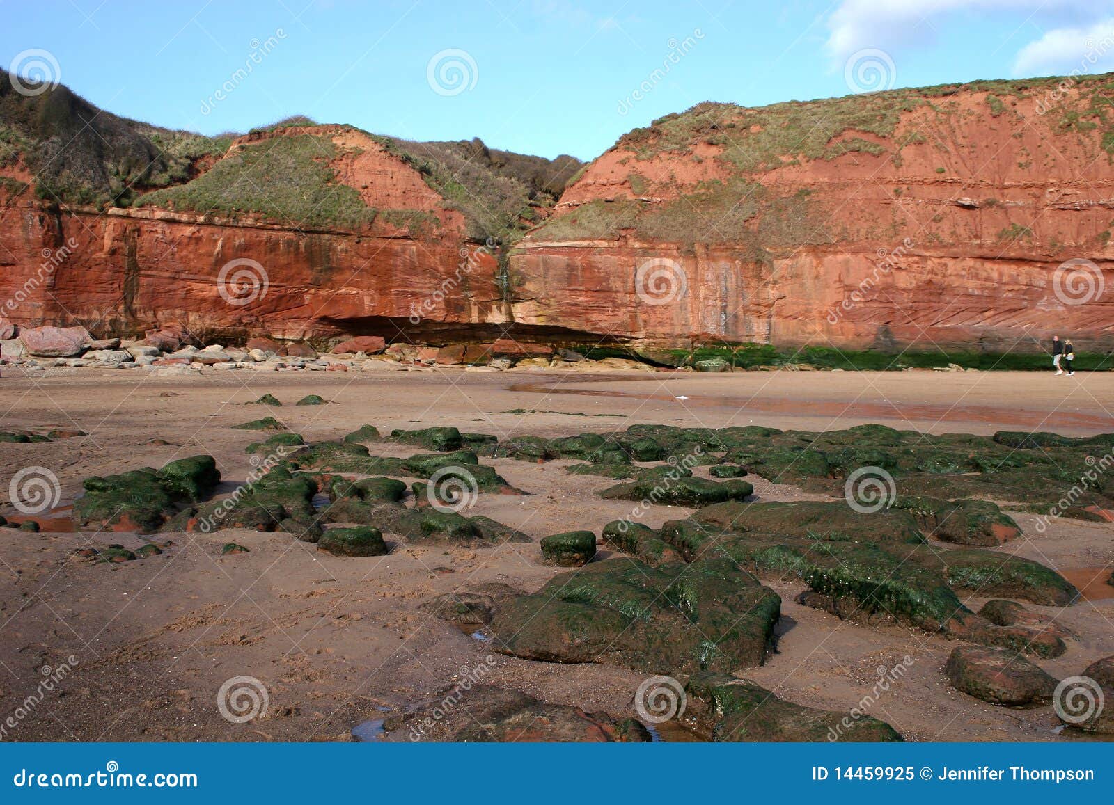 Exmouth cliffs and beach stock image. Image of cliffs - 14459925
