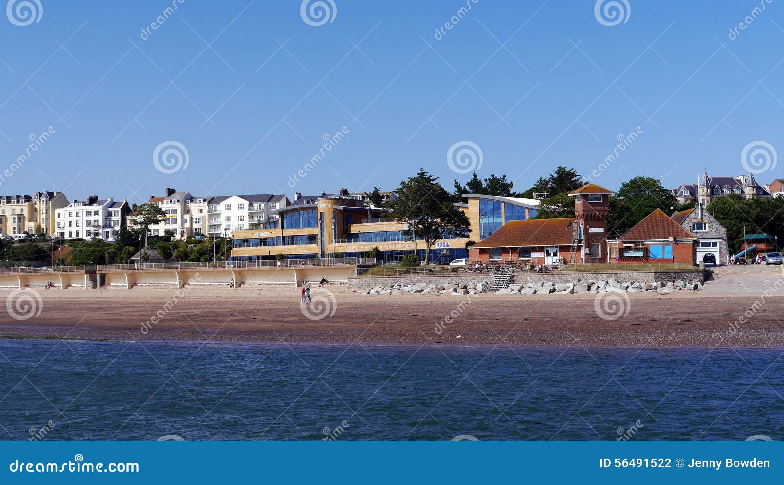 Exmouth Devon redactionele fotografie. Image of baai - 56491522