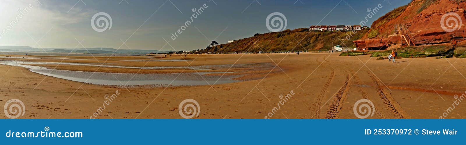 A Panoramic View of Exmouth in Devon Editorial Photography - Image of ...