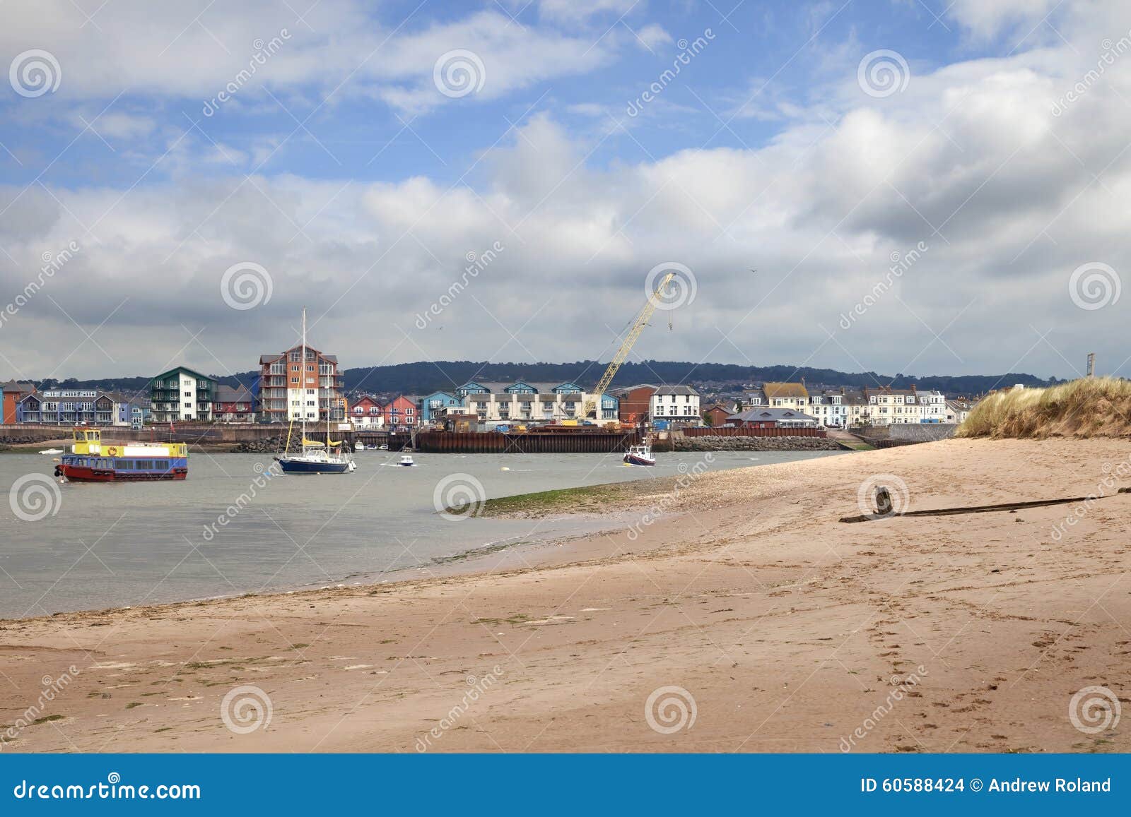 Exmouth, Devon, Inglaterra foto de stock. Imagem de apartamentos - 60588424