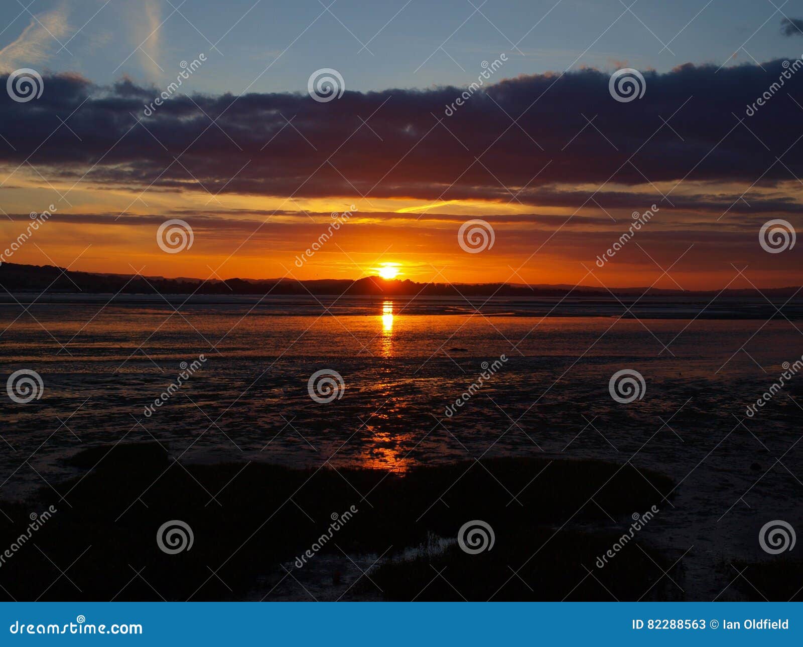 Exmouth Sunset by the Beach in Devon Stock Image - Image of harbour ...