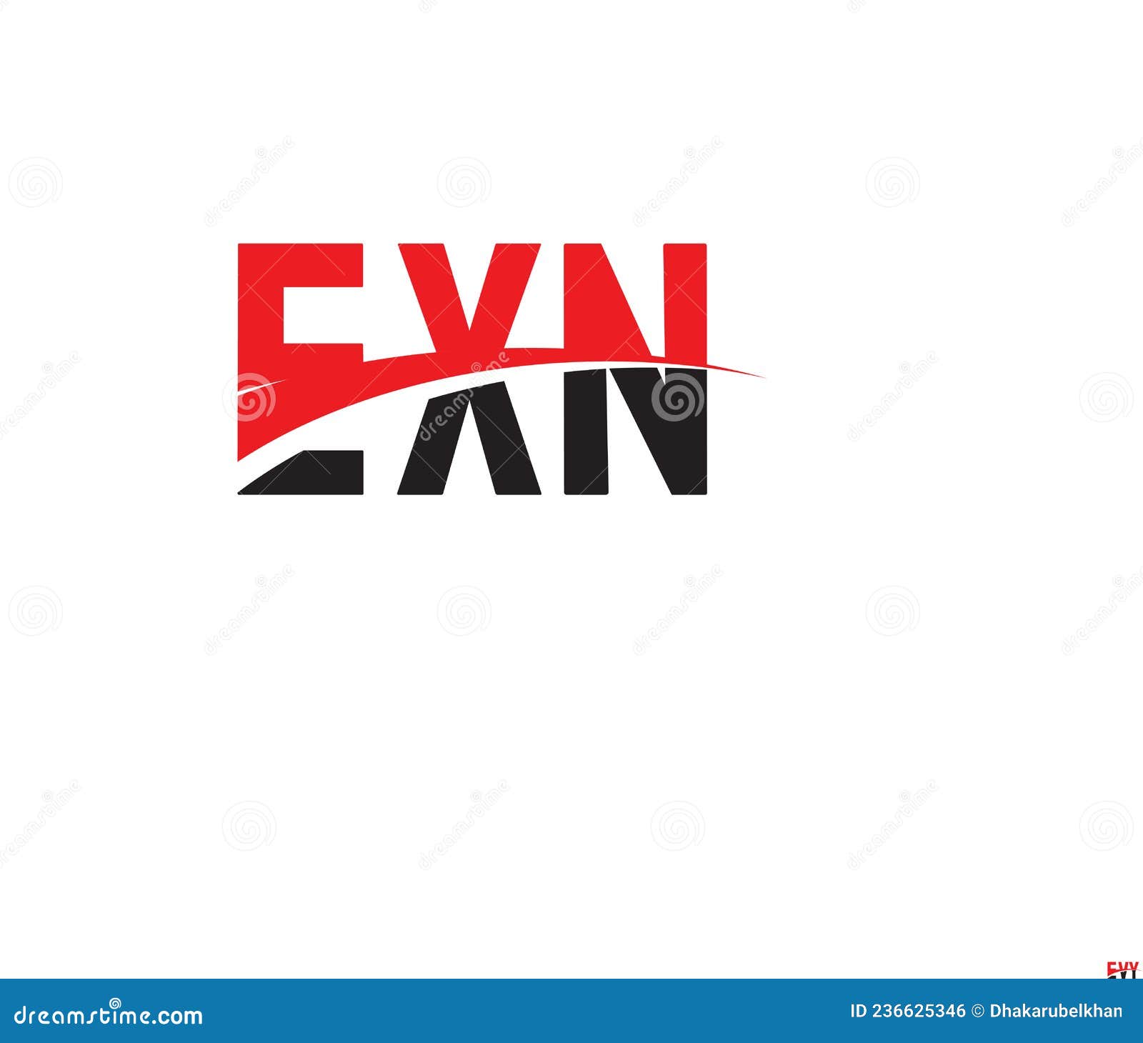 EXN Letter Initial Logo Design Vector Illustration Stock Vector ...
