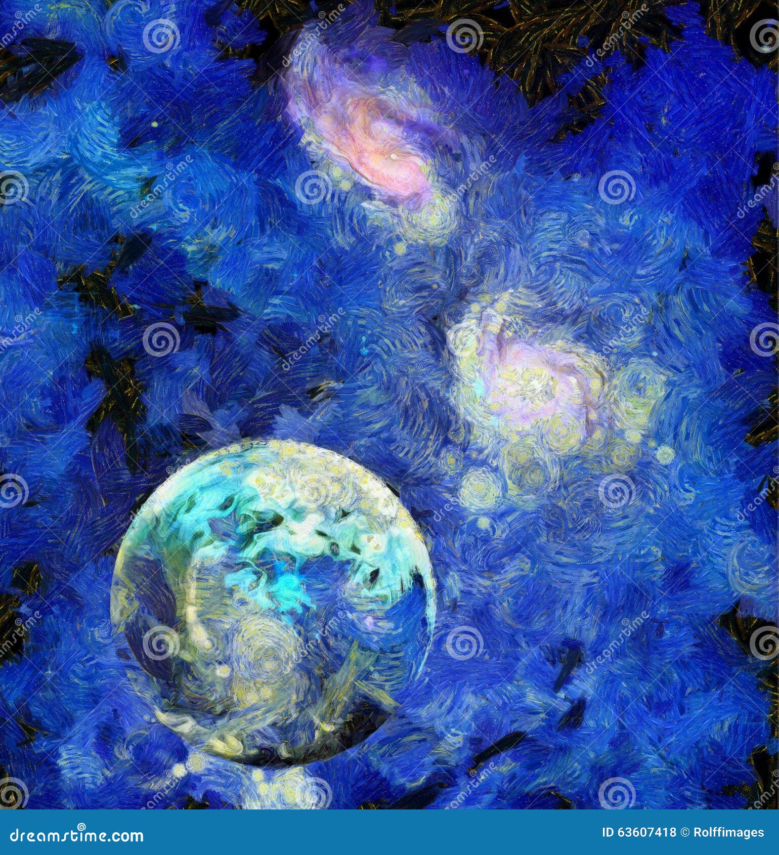 Solar Planet Signs Hand Drawn With Blue Pen. Vector Astrological ...