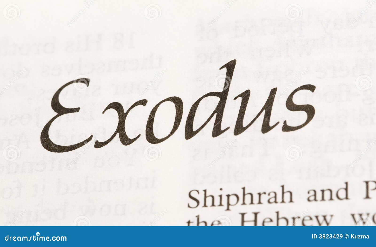 Exodus Stock Image | CartoonDealer.com #3823429
