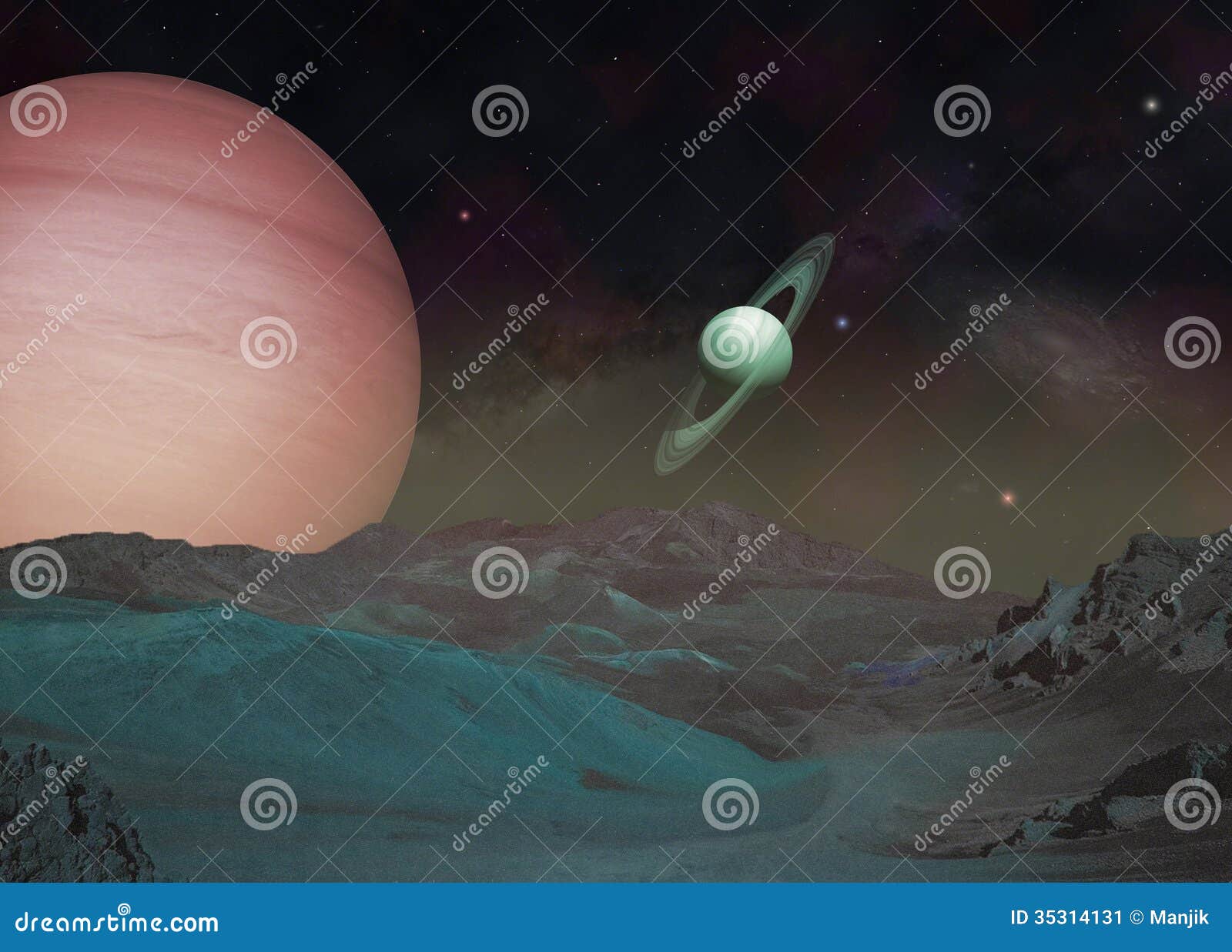 Exomoon Stock Illustrations – 39 Exomoon Stock Illustrations, Vectors ...