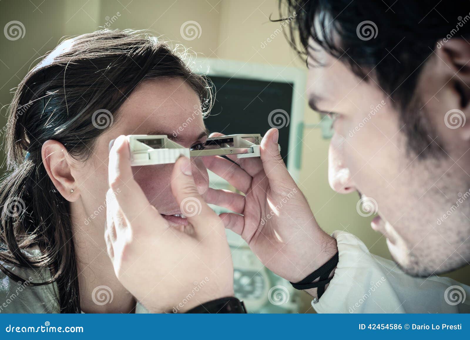 Exophthalmometer stock photo. Image of exam, glasses - 42454586