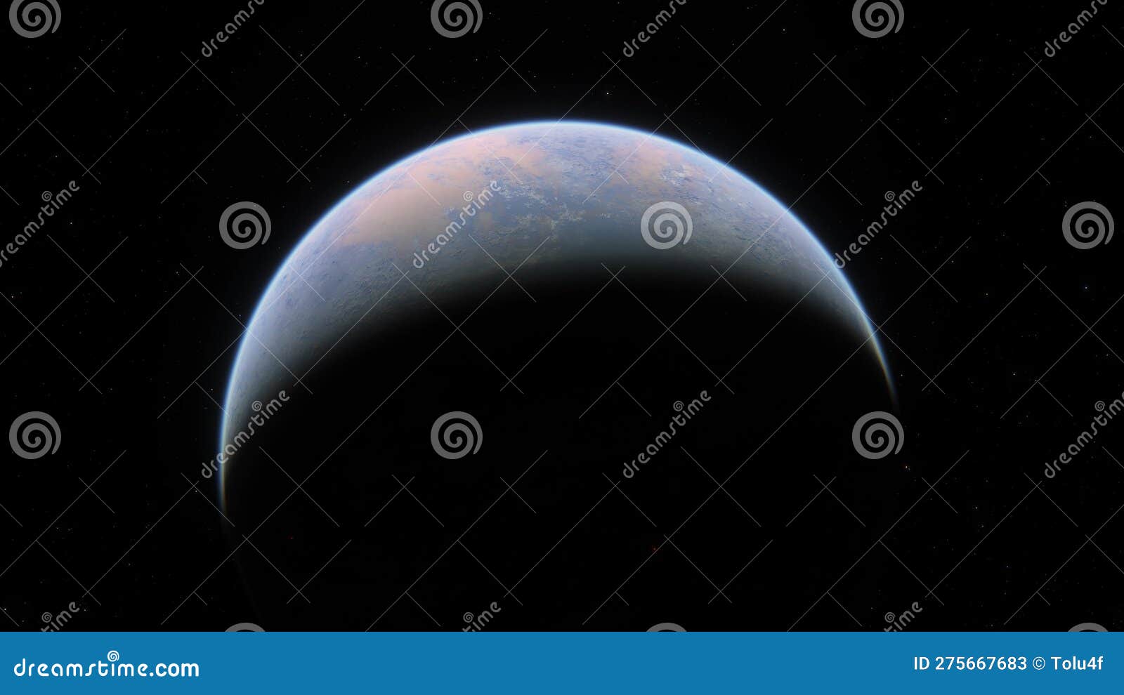 Cinematic Animation of Exoplanet in Another Solar System. a ...