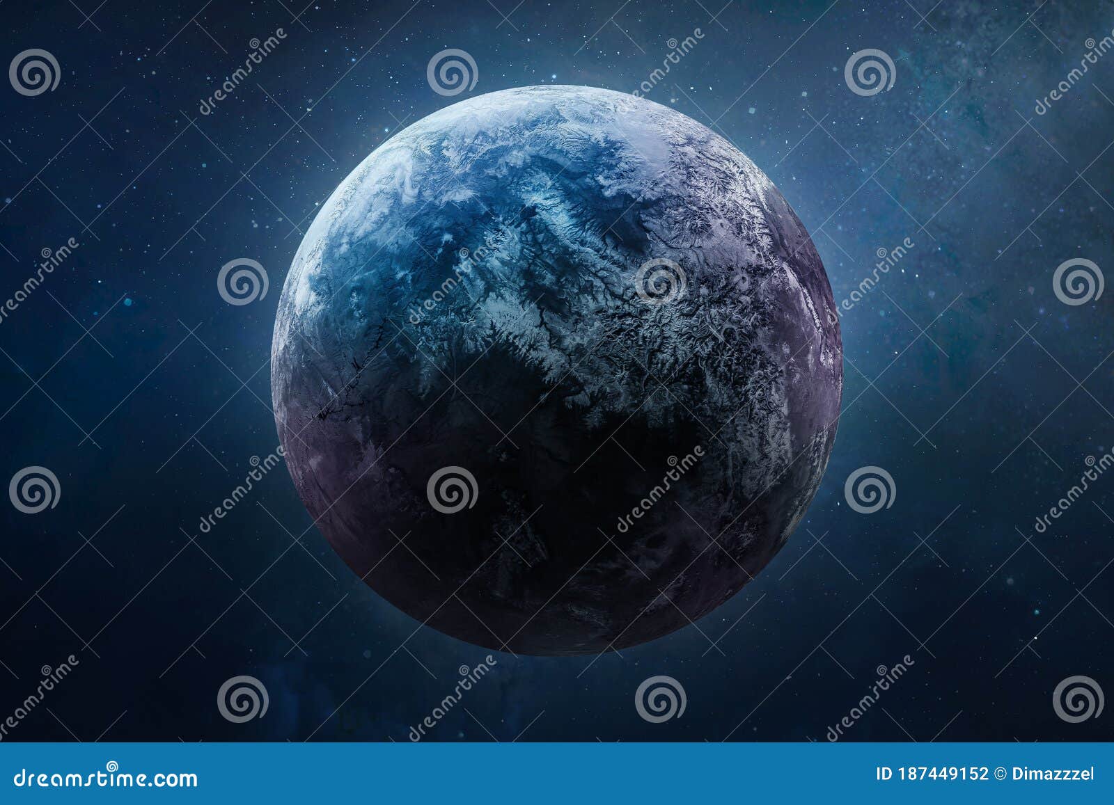 Exoplanet Earth Analog in Deep Outer Space. Elements of this Image ...