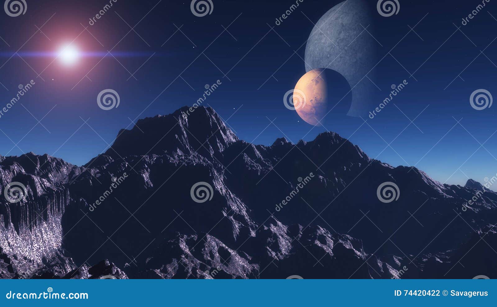Exoplanet Exploration stock illustration. Illustration of ...