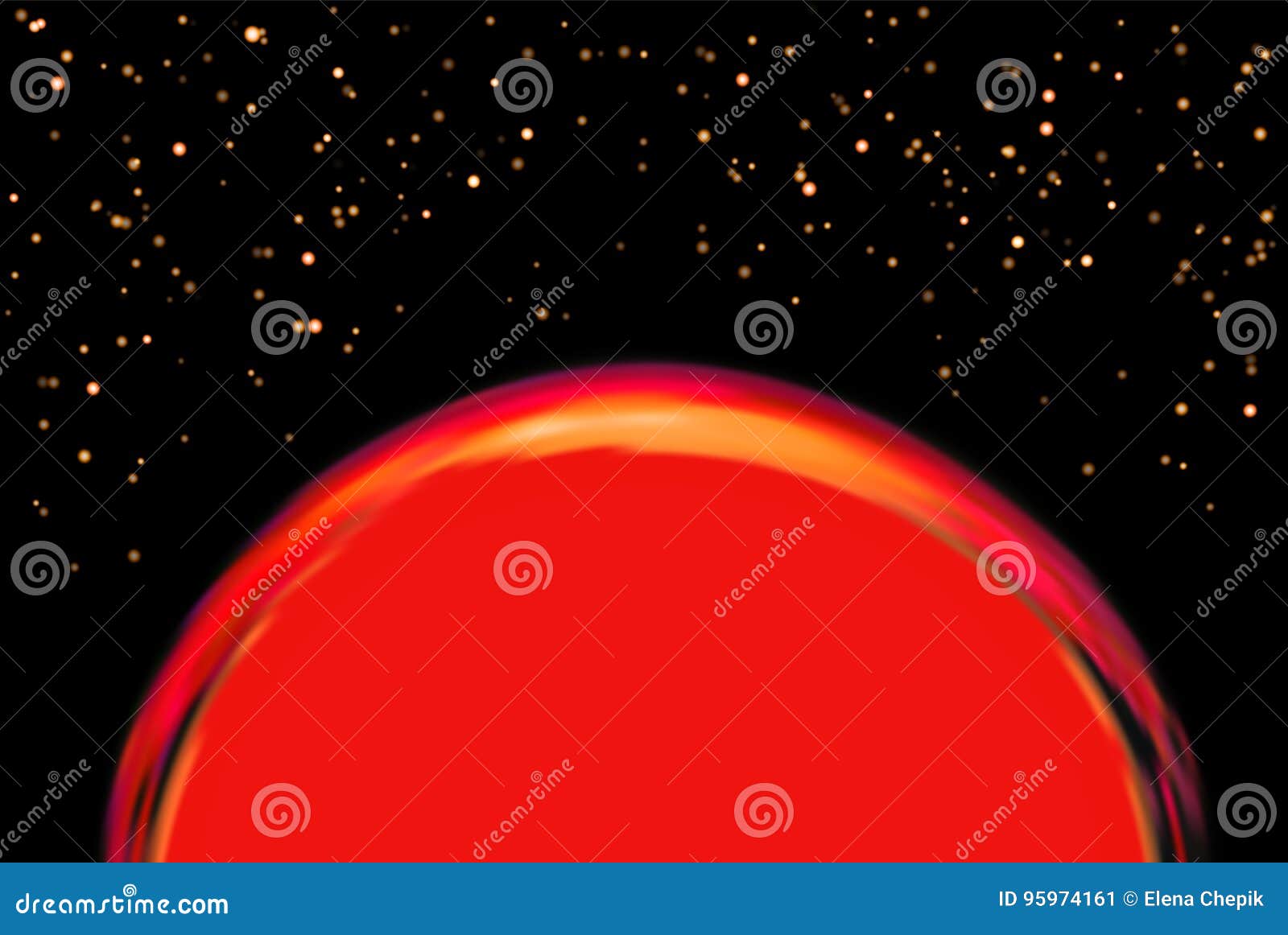 Exoplanet or Extrasolar Planet. Vector Illustration Stock Vector ...