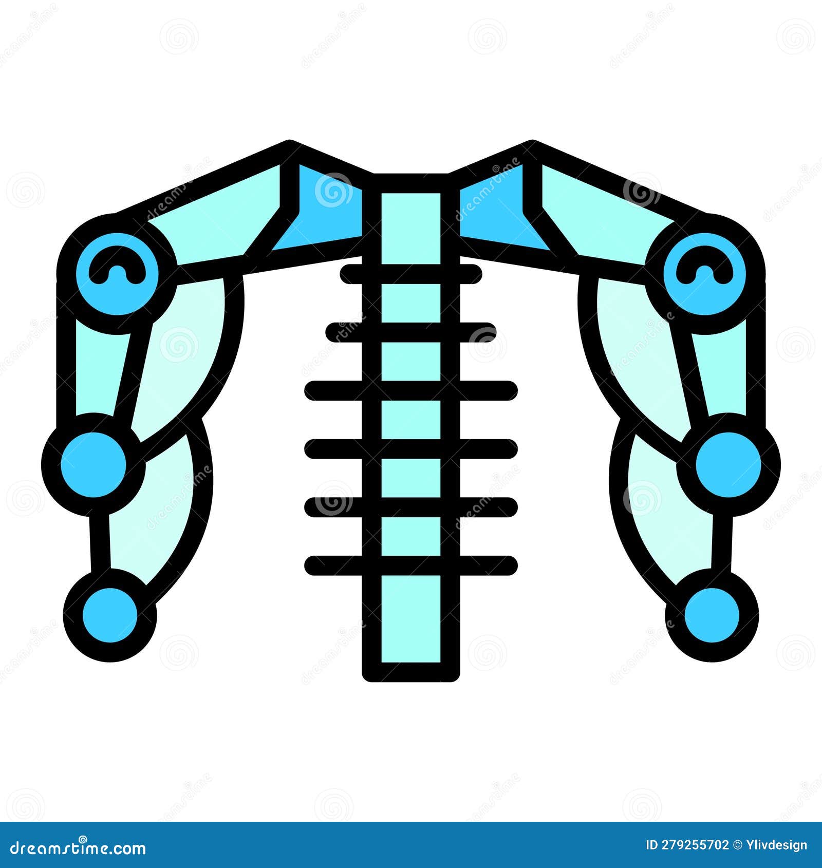 Hand Exoskeleton Icon Isometric Vector. Robot Suit Stock Image ...