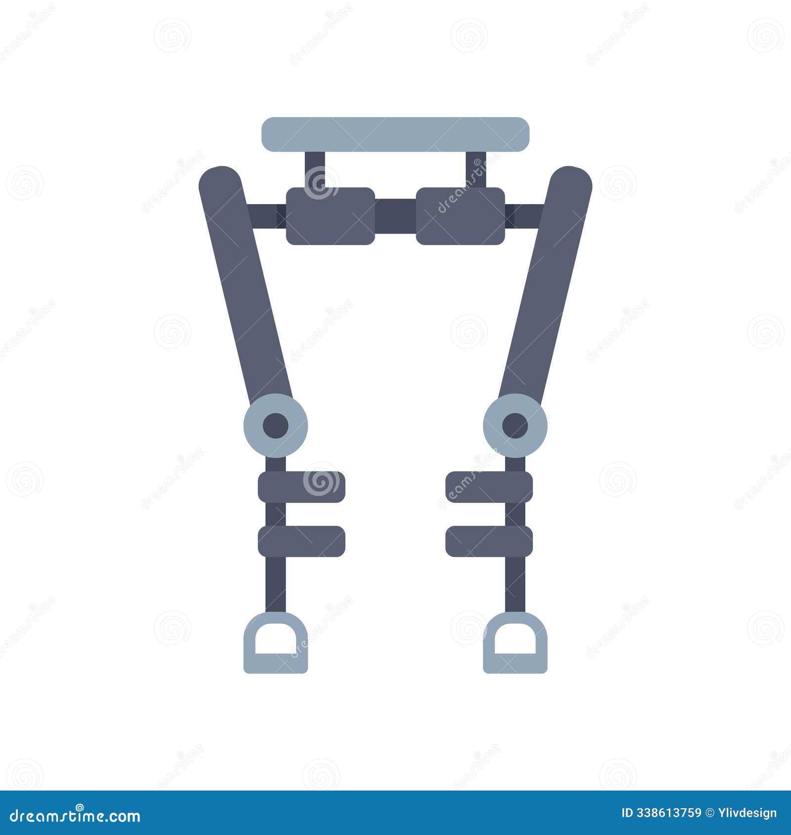 Modern Exoskeleton Bionics Technology Icon Vector Illustration ...