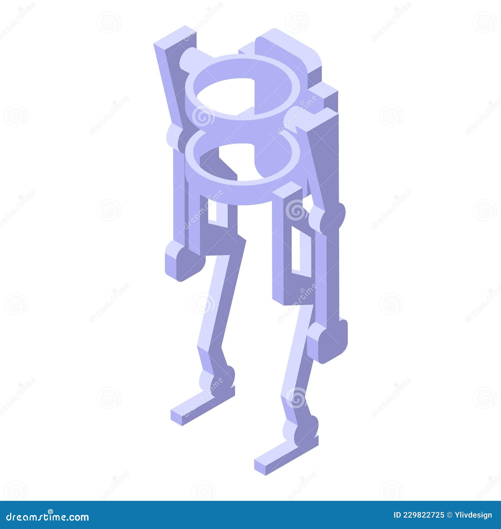 Leg Exoskeleton Icon Isometric Vector. Robot Suit Stock Image ...