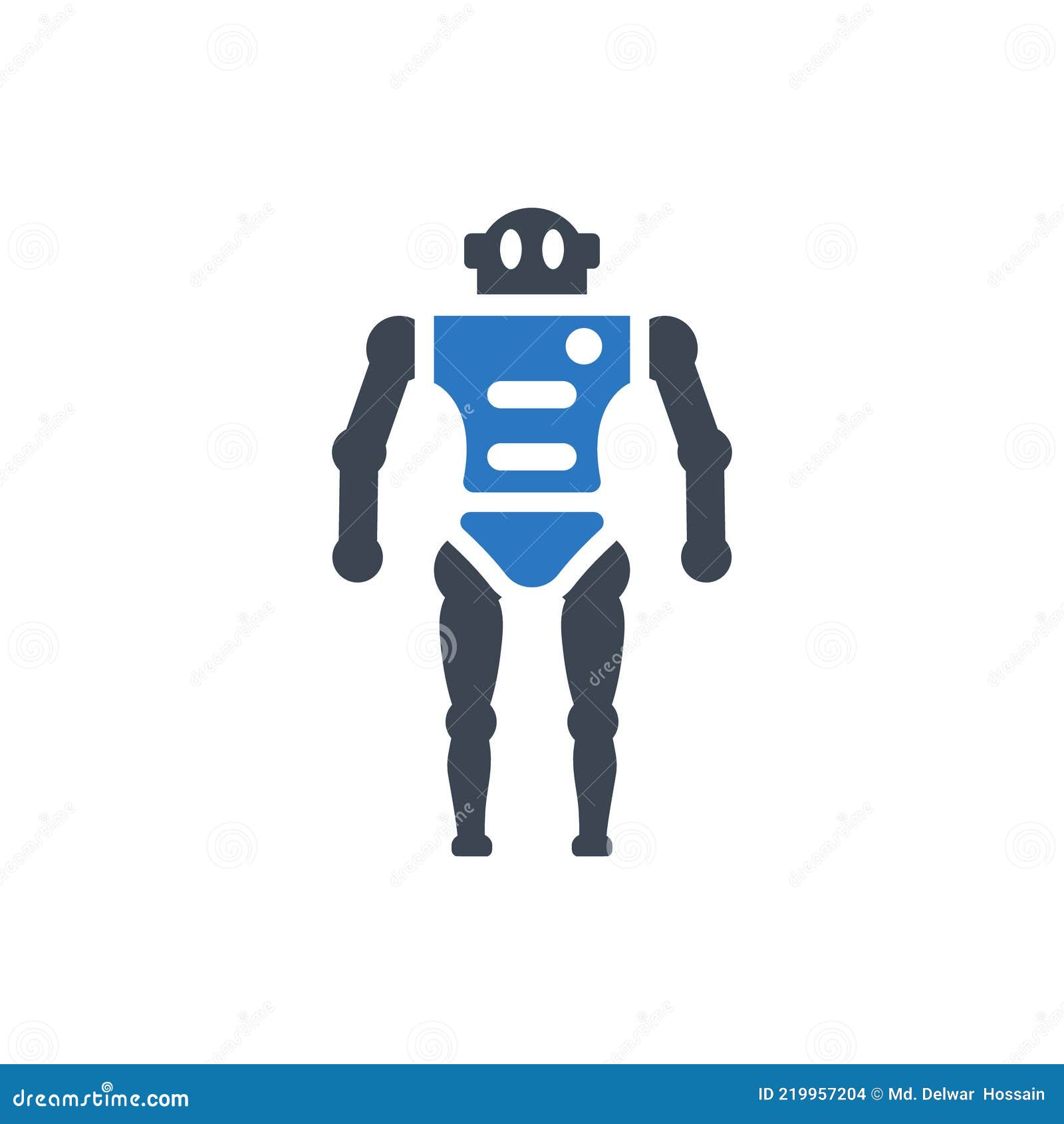 Exoskeleton icon stock vector. Illustration of design - 219957204