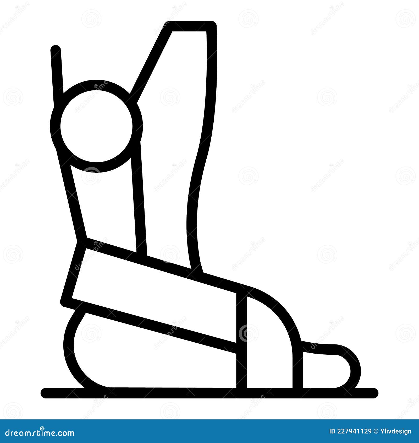 Exoskeleton Leg Icon Outline Vector. Robot Man Stock Vector ...