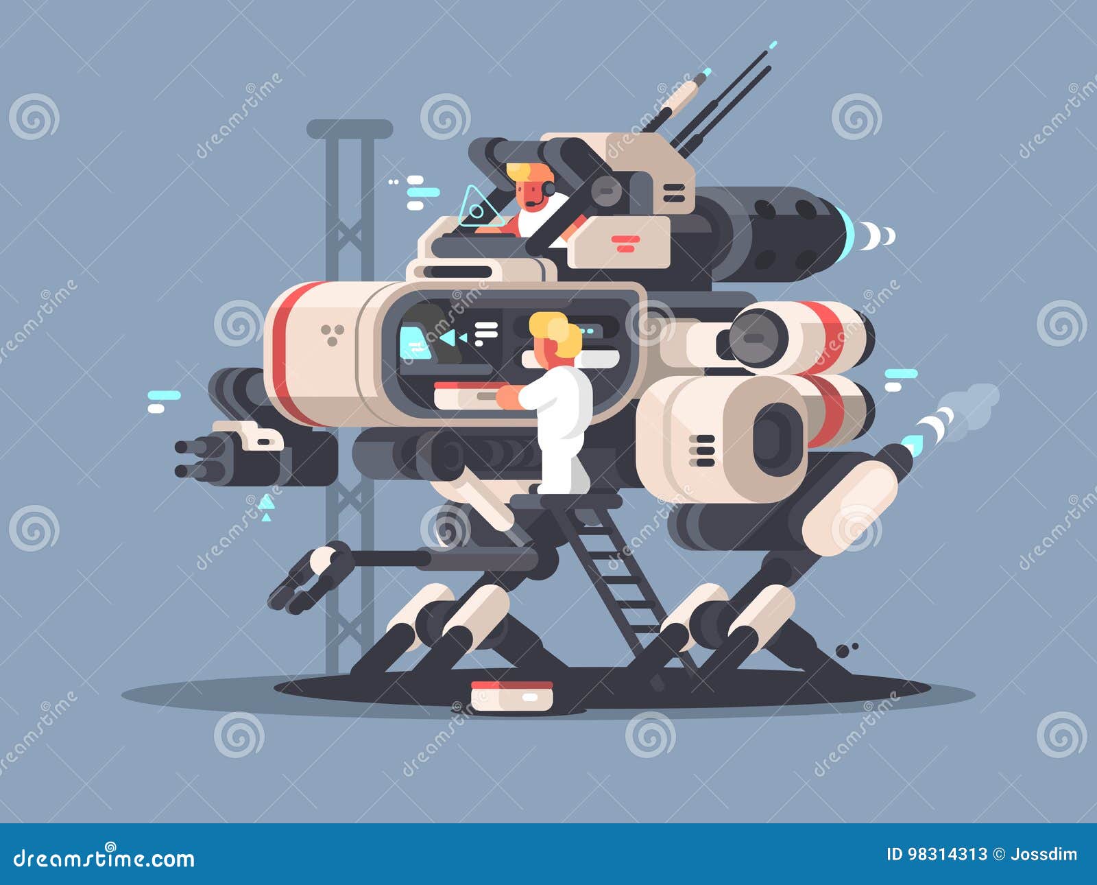 Exoskeleton Medical for Complex Operation Stock Vector - Illustration ...
