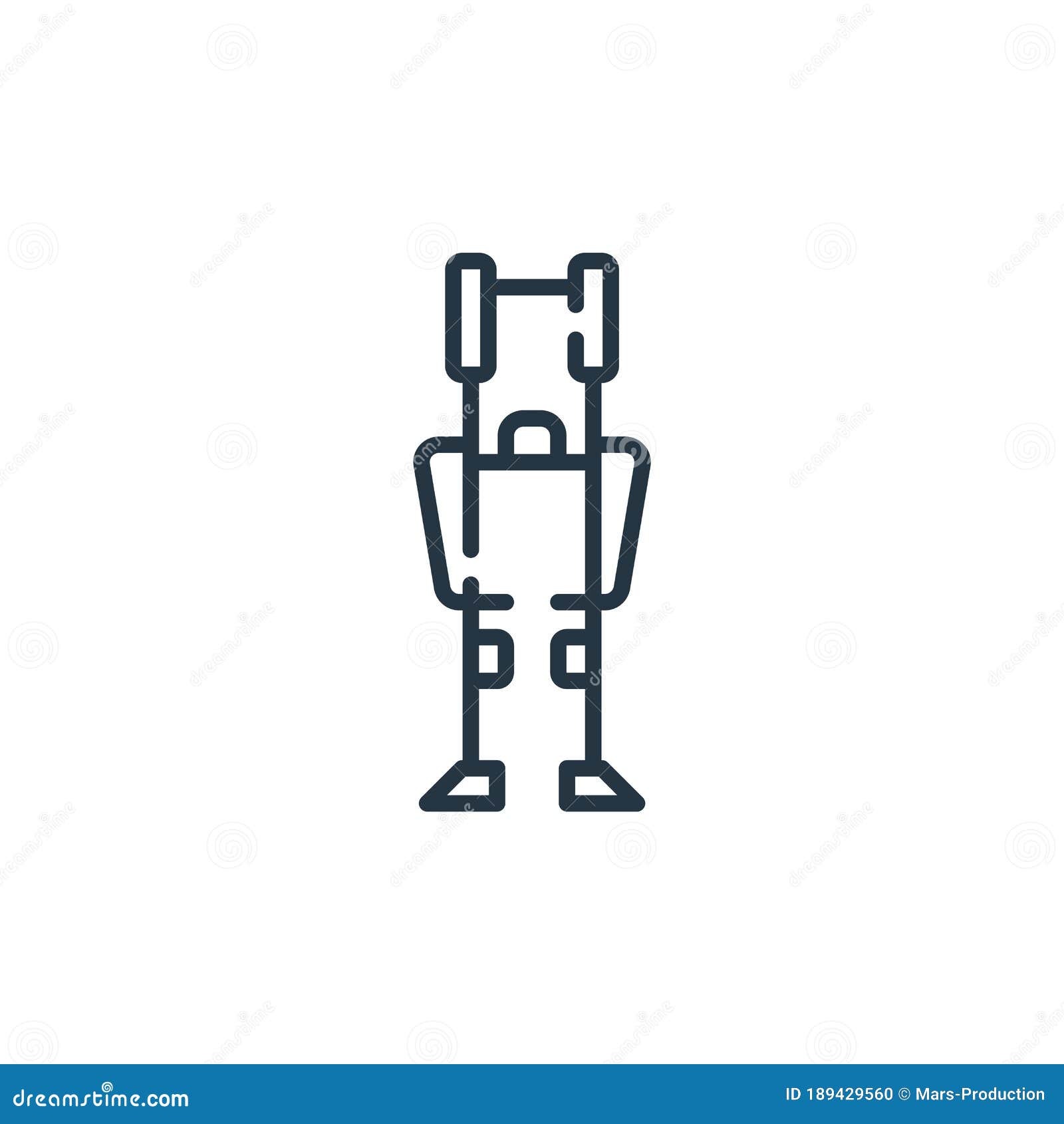 Exoskeleton Vector Icon Isolated On White Background. Outline, Thin ...