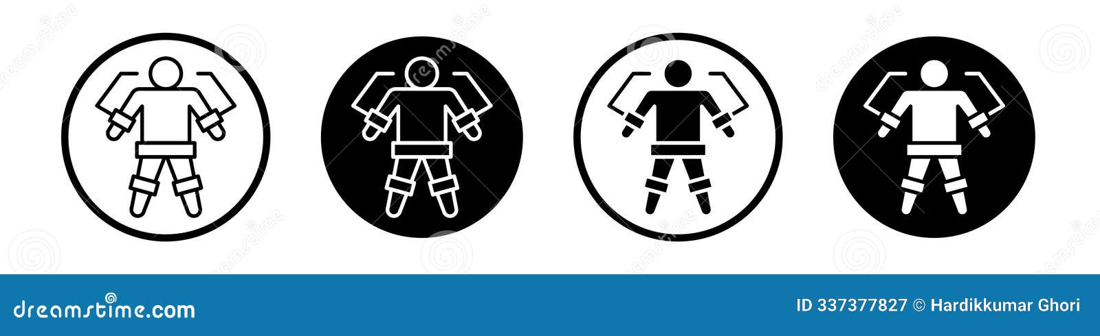 Exoskeleton Vector Icon On White Background. Flat Vector Exoskeleton ...