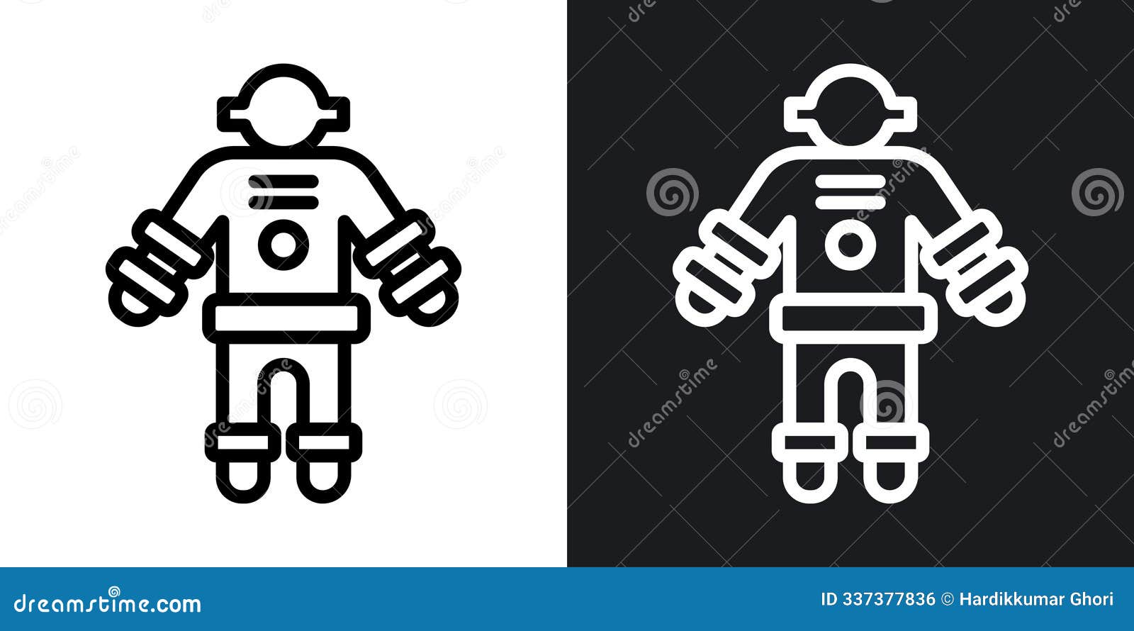 Exoskeleton Vector Icon On White Background. Flat Vector Exoskeleton ...