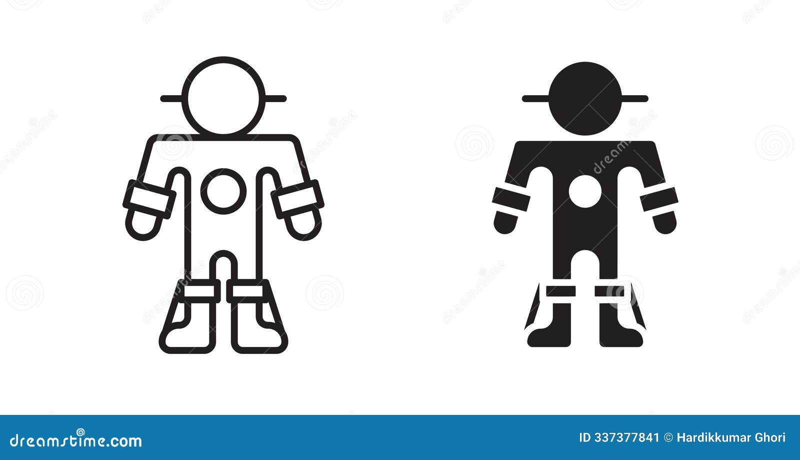 Exoskeleton Vector Icon On White Background. Flat Vector Exoskeleton ...