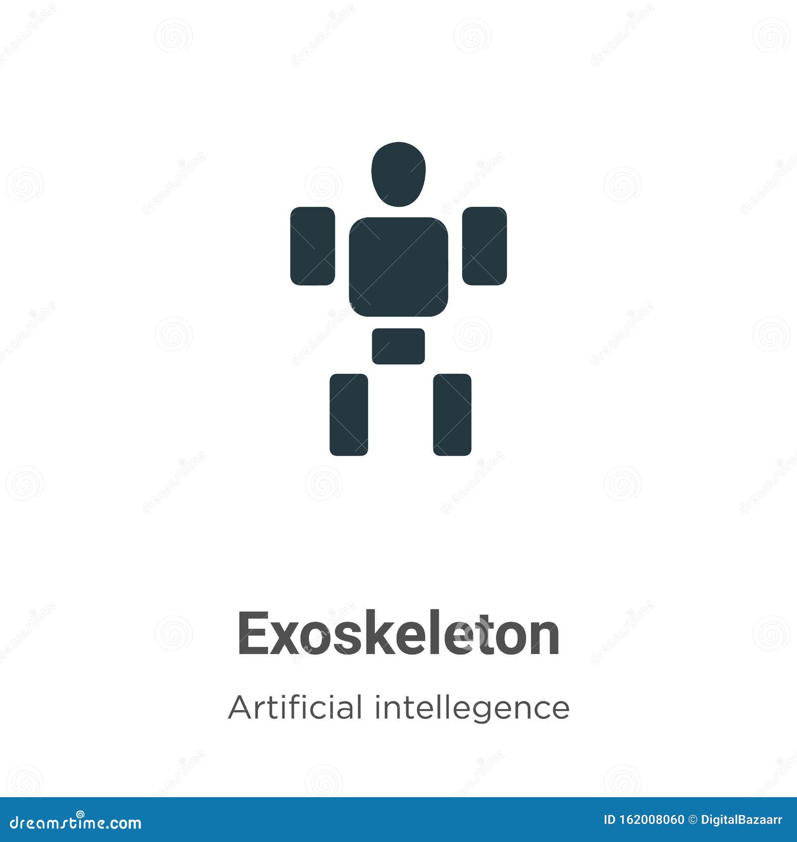 Exoskeleton Vector Icon Isolated On White Background. Outline, Thin ...