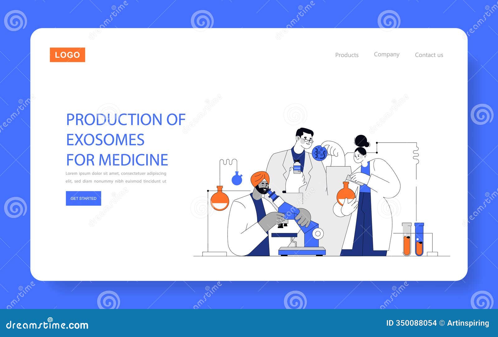 Exosomes. Flat Vector Illustration Stock Illustration - Illustration of ...