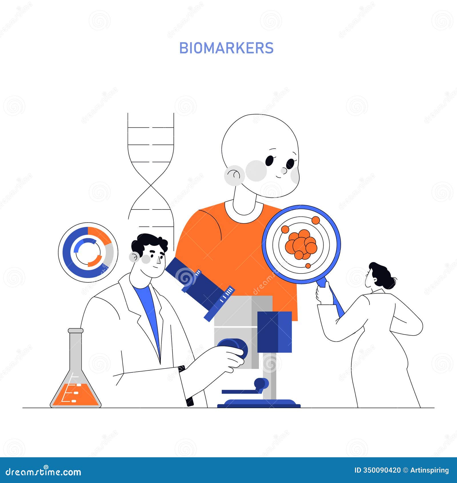 Exosomes. Flat Vector Illustration | CartoonDealer.com #350437308