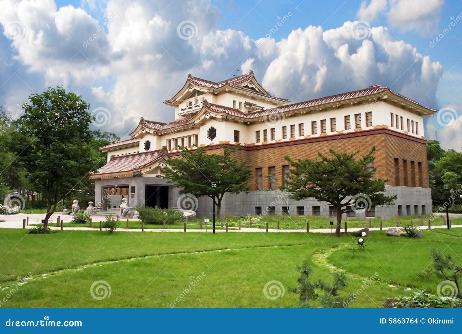Exotic asian building stock photo. Image of palatial, japanese - 5863764