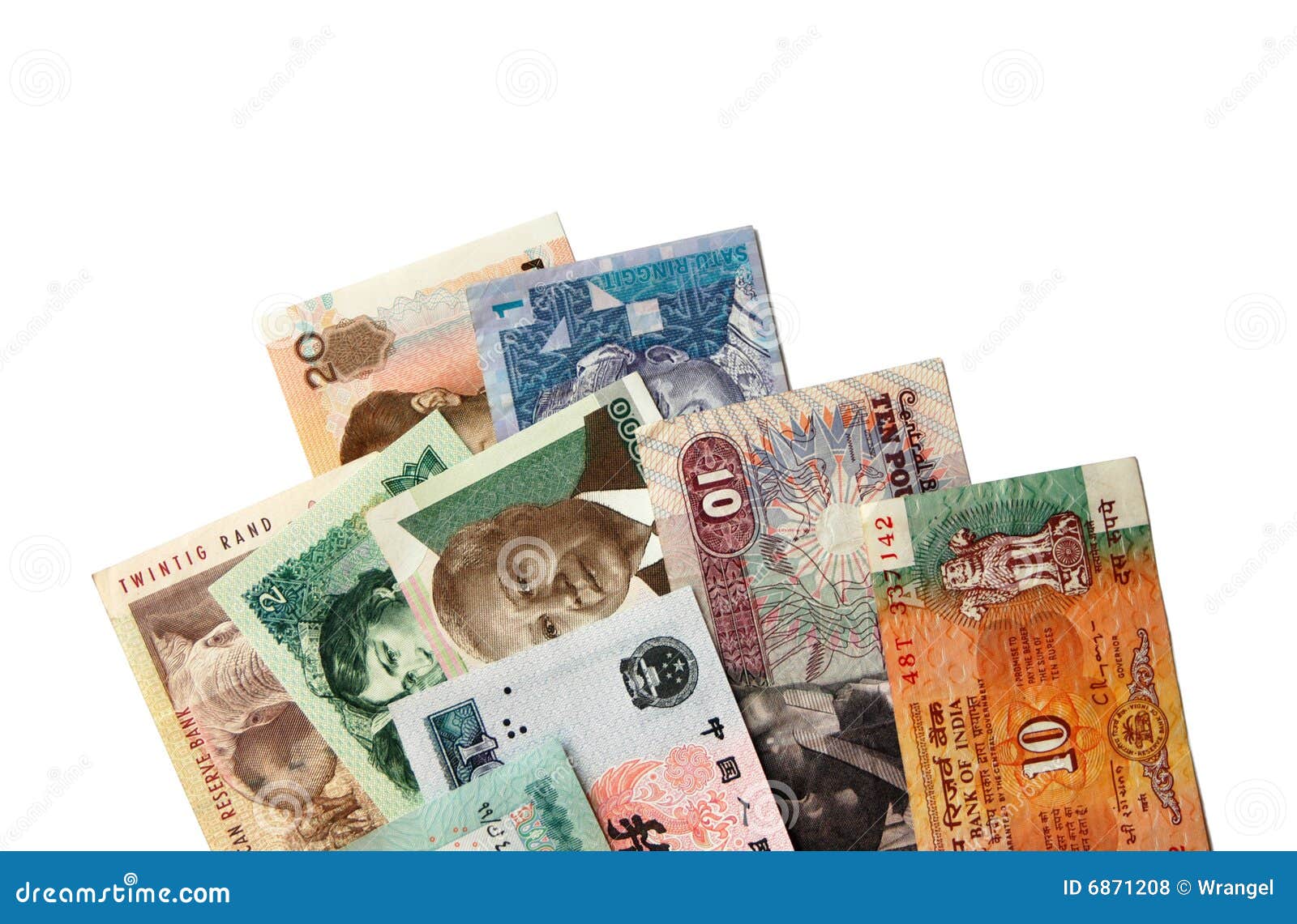 Exotic Banknotes stock photo. Image of denomination, commercial - 6871208