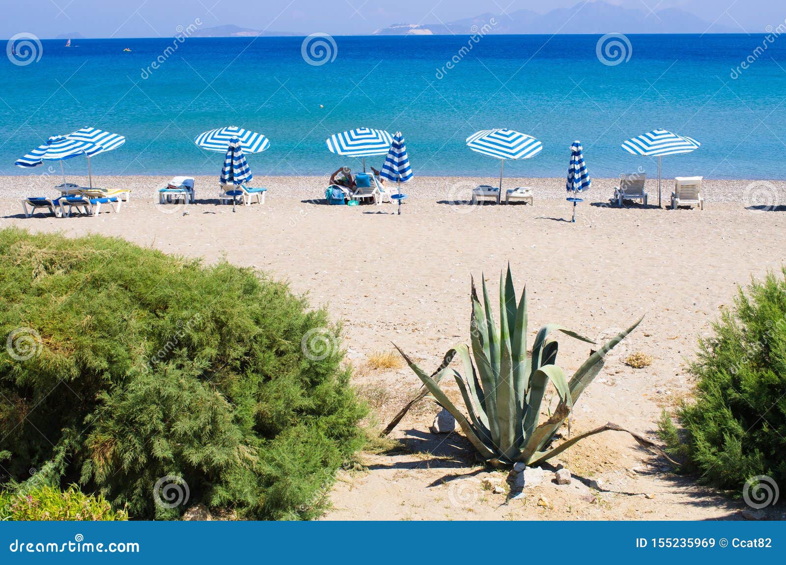 Exotic Beach on Kos Island - Greece Stock Image - Image of coast ...