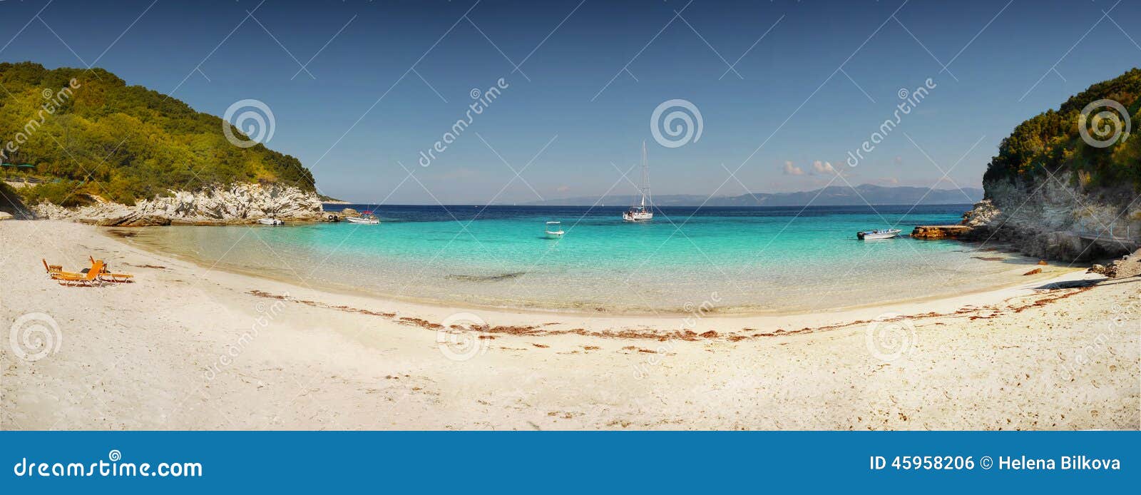 Exotic beach stock photo. Image of relax, island, scenery - 45958206