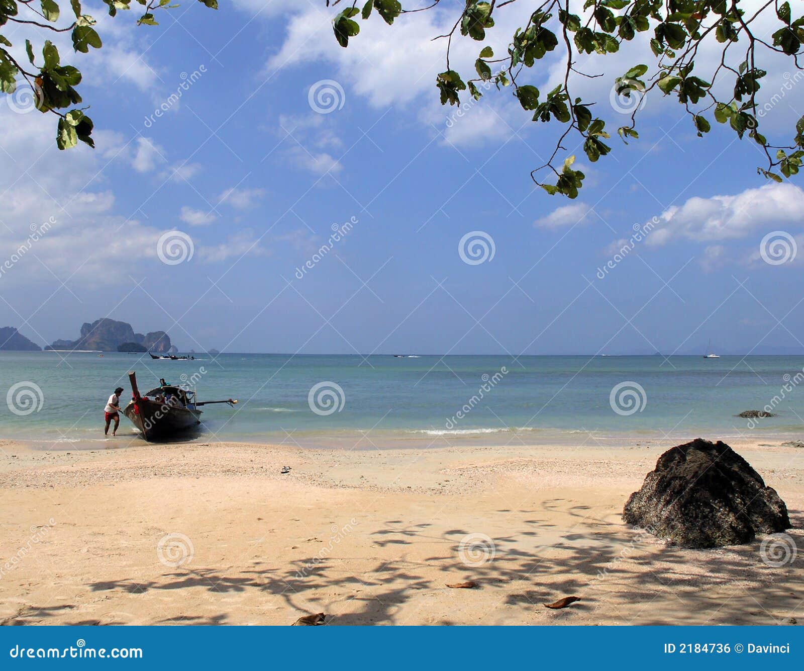 Exotic Beach Setting stock photo. Image of coastal, indian - 2184736