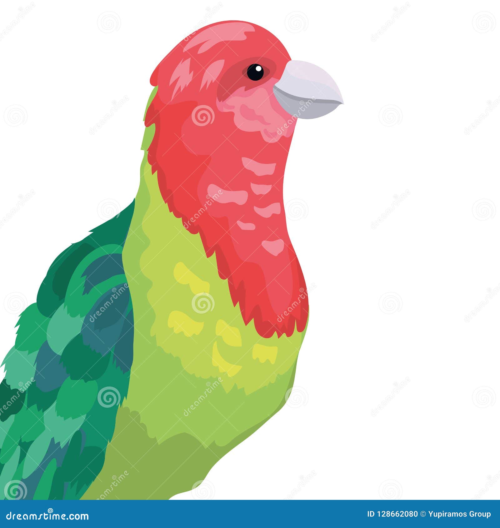 Exotic bird cartoon stock vector. Illustration of tropical - 128662080