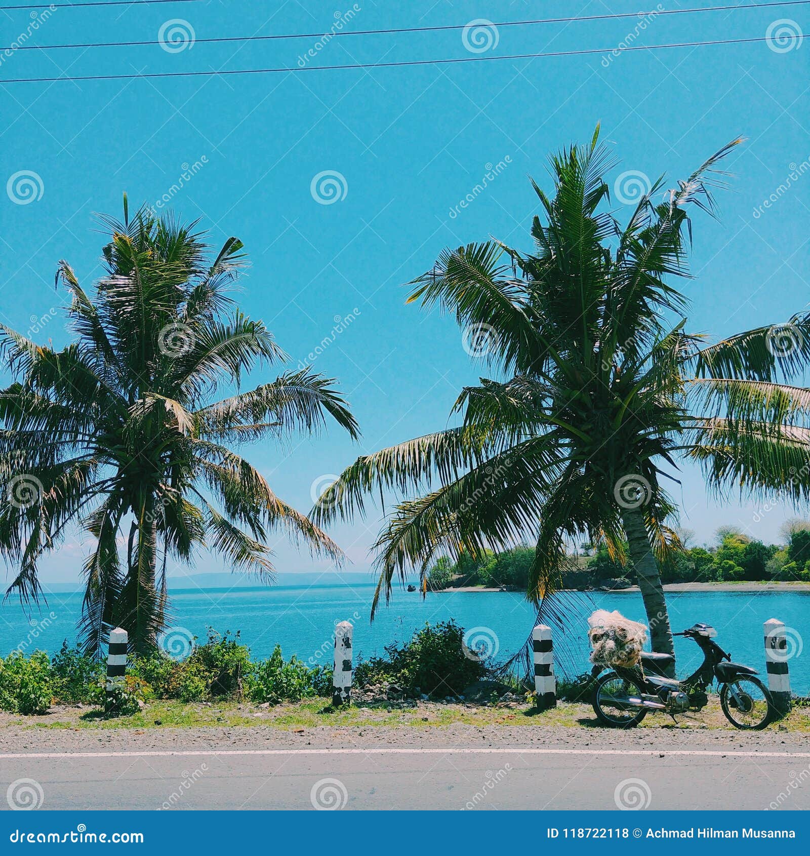 Exotic blue stock photo. Image of landscape, island - 118722118