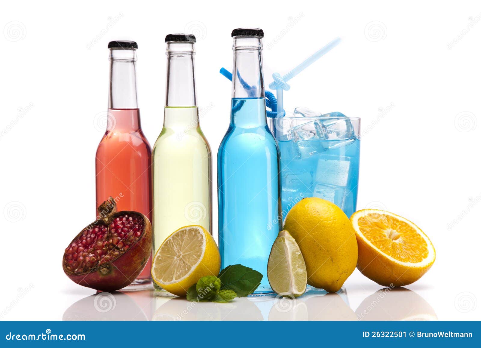 Exotic Bottle Alcohol Cocktail Stock Image - Image of fresh, drink ...