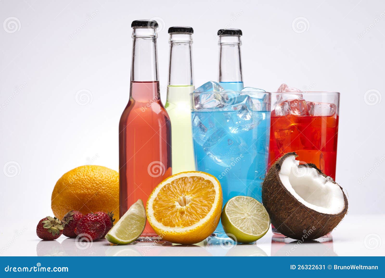 Exotic Bottle Alcohol Cocktail Stock Image - Image of beverage, mint ...