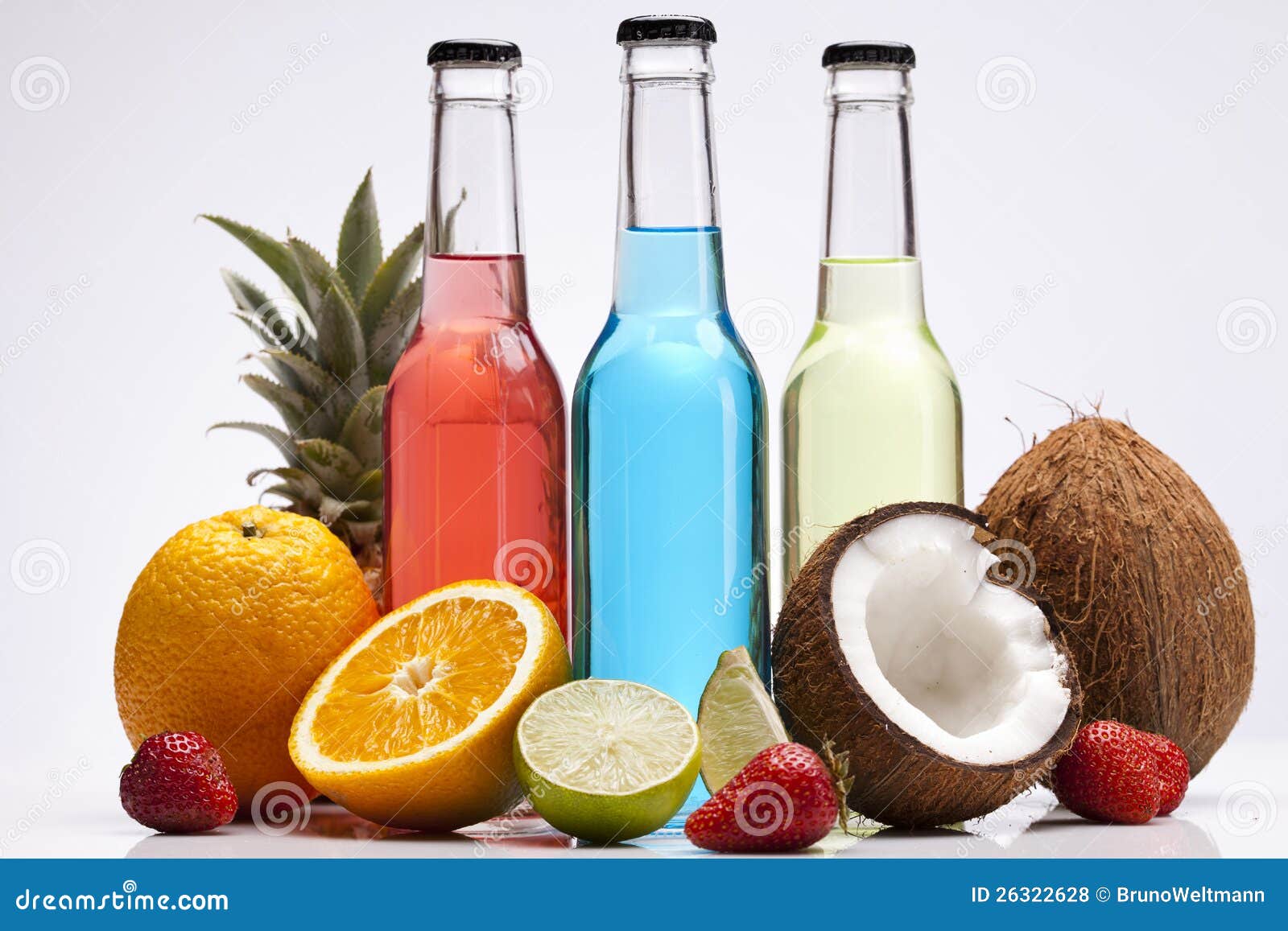 Exotic Bottle Alcohol Cocktails Stock Photo - Image of berry, party ...